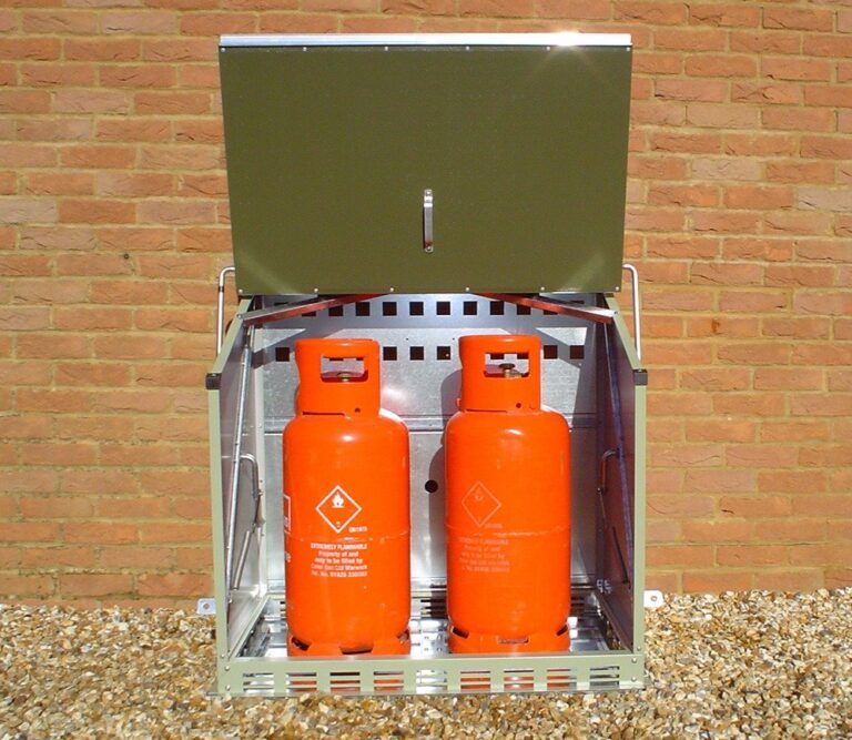 2 x 19kg (LPG Sentinel) Gas Cylinder Cabinet H1000 x W1090 x D660mm ...