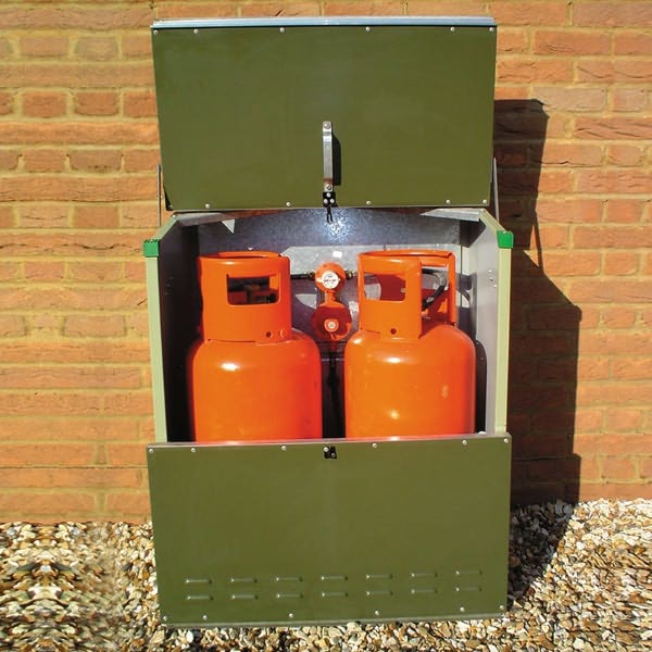 TriStore 2 x 19kg Solid Gas Cylinder Cabinet H980 x W760 x D480mm ...