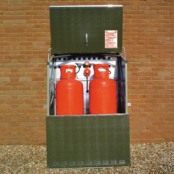 TriStore 2 x 47kg Solid Gas Cylinder Cabinet H1570 x W1120 x D690mm ...