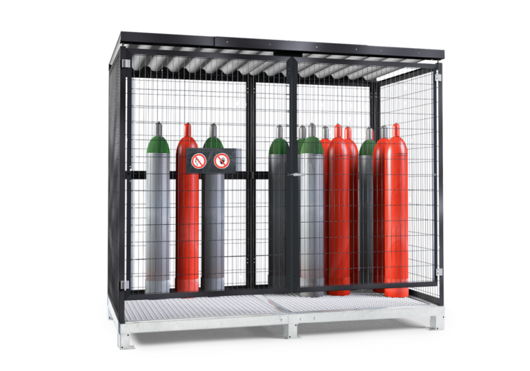Gas Cylinder Store – Large H2410 x W2760 x D1410mm | GasCageDirect